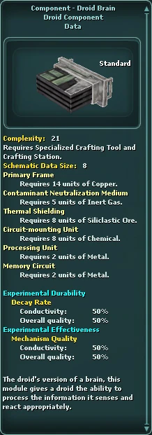 Component - Droid Brain | SWG Wiki | Fandom