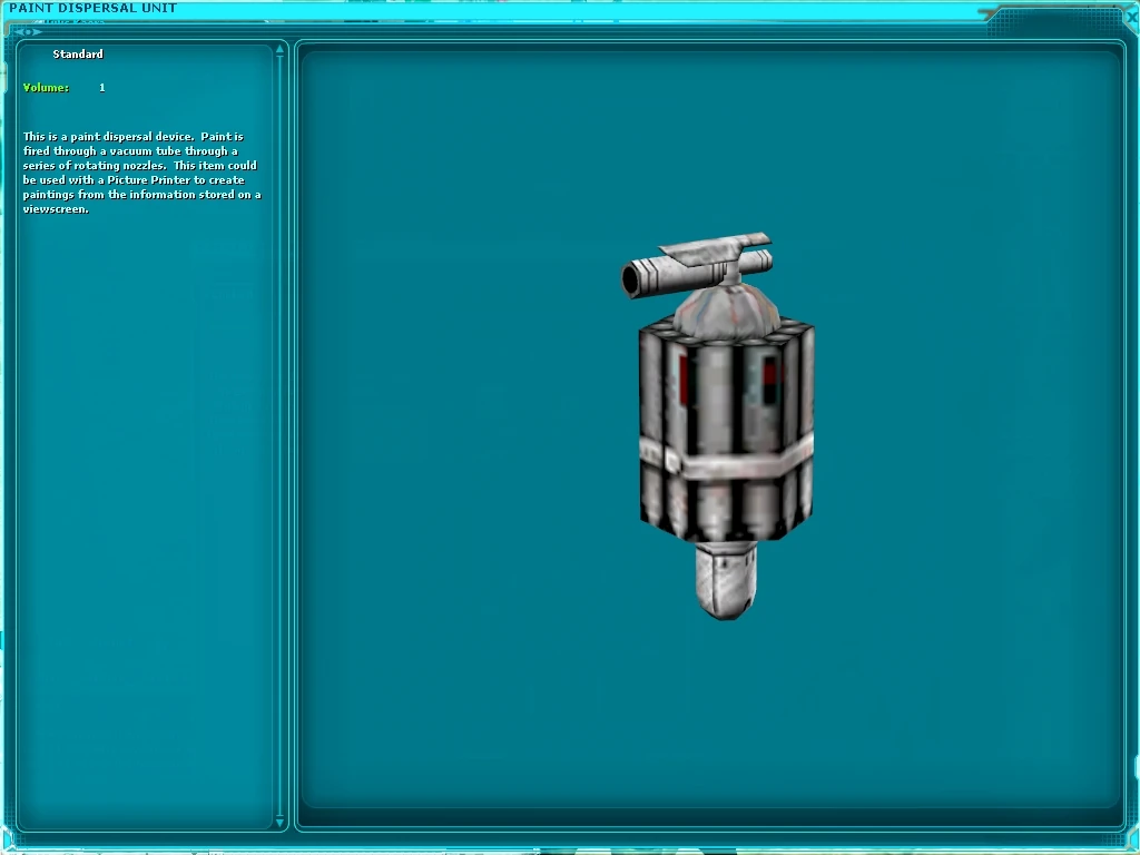 Paint Dispersal Unit | SWG Wiki | Fandom