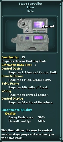 Stage Controller | SWG Wiki | Fandom