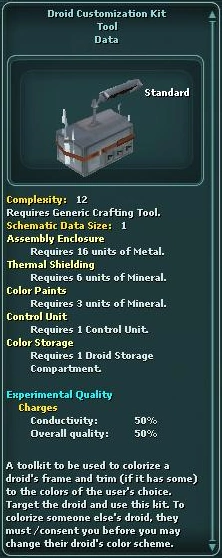 Droid Customization Kit | SWG Wiki | Fandom