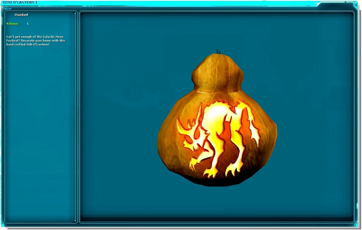 Sith O'Lantern I | SWG Wiki | Fandom