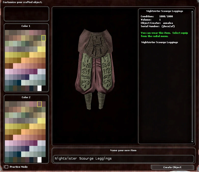 Nightsister Scourge Leggings | SWG Wiki | Fandom