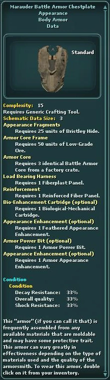 Marauder Battle Armor Chestplate Appearance | SWG Wiki | Fandom