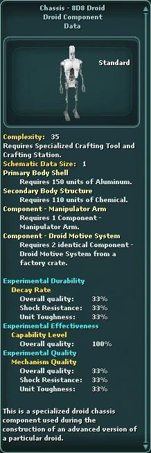 Chassis - 8D8 Droid | SWG Wiki | Fandom