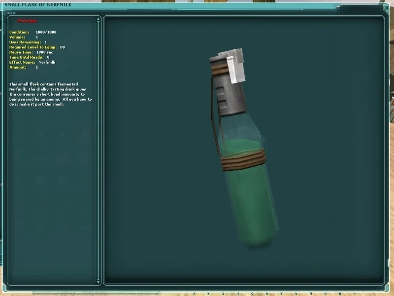 Small flask of Nerfmilk | SWG Wiki | Fandom