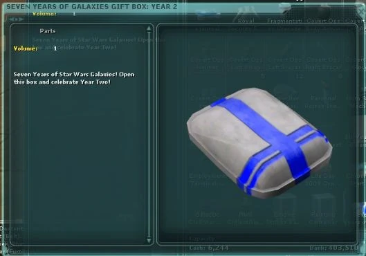 Seven Years of Galaxies Gift Box: Year 2 | SWG Wiki | Fandom