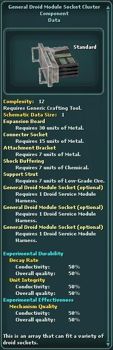 General Droid Module Socket Cluster | SWG Wiki | Fandom