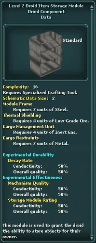 Module - Droid Item Storage 2 | SWG Wiki | Fandom