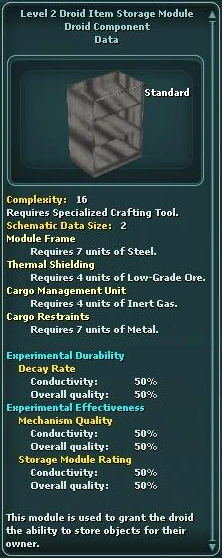 Module - Droid Item Storage 2 | SWG Wiki | Fandom