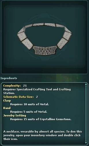 Plated Necklace | SWG Wiki | Fandom