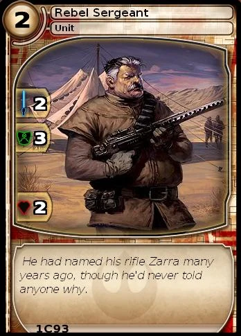 Rebel Sergeant (card) | SWG Wiki | Fandom