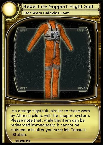 Rebel Life Support Flight Suit (card) | SWG Wiki | Fandom