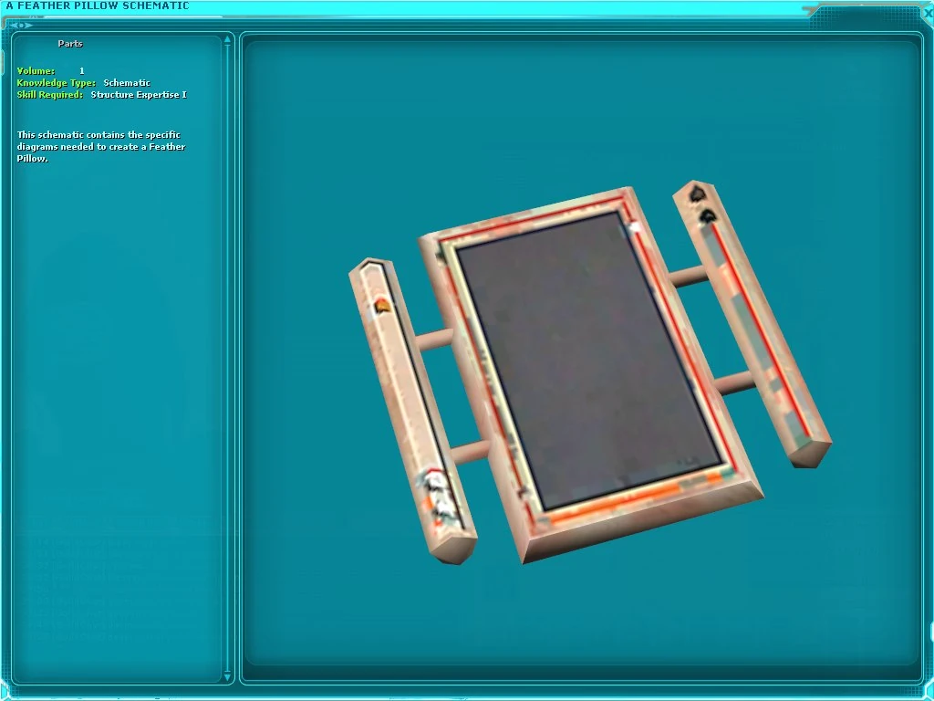 Feather Pillow Schematic | SWG Wiki | Fandom