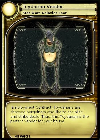 Toydarian Vendor (card) | SWG Wiki | Fandom