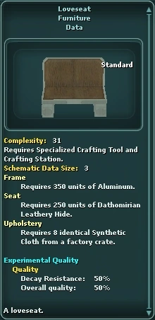 Loveseat (elegant) | SWG Wiki | Fandom