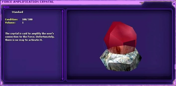 Force Amplification Crystal | SWG Wiki | Fandom
