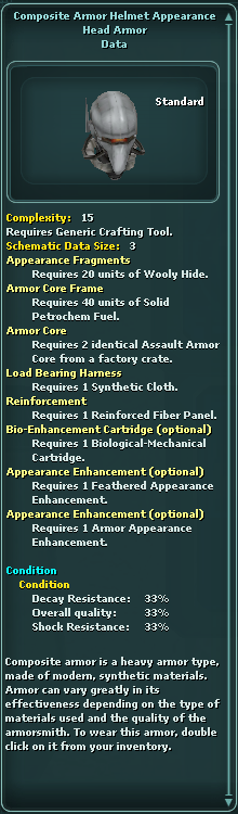 Composite Armor Helmet Appearance | SWG Wiki | Fandom