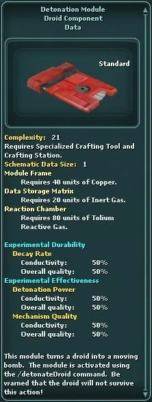 Module - Detonation 1 | SWG Wiki | Fandom