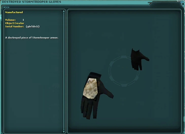 Destroyed Stormtrooper Gloves | SWG Wiki | Fandom
