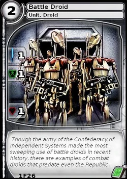 Battle Droid (card) | SWG Wiki | Fandom