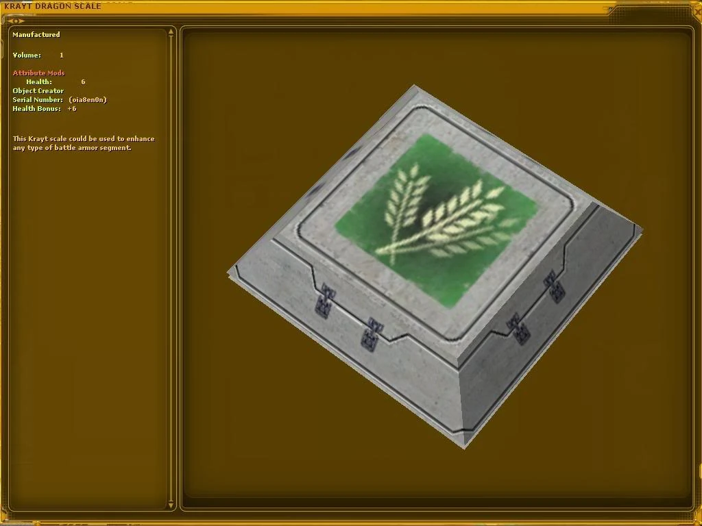 Krayt Dragon Scale | SWG Wiki | Fandom