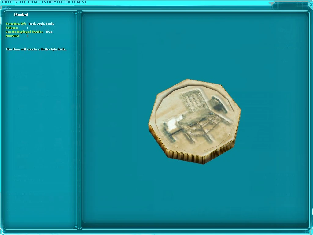 Hoth-style Icicle (Storyteller Token) | SWG Wiki | Fandom