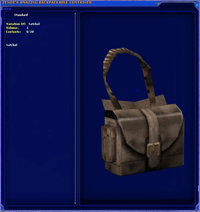Satchel | SWG Wiki | Fandom