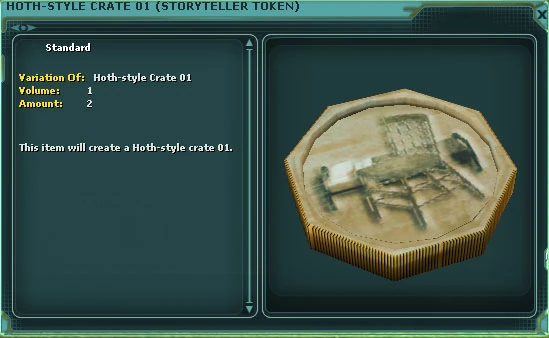 Hoth-style Crate 01 (Storyteller Token) | SWG Wiki | Fandom