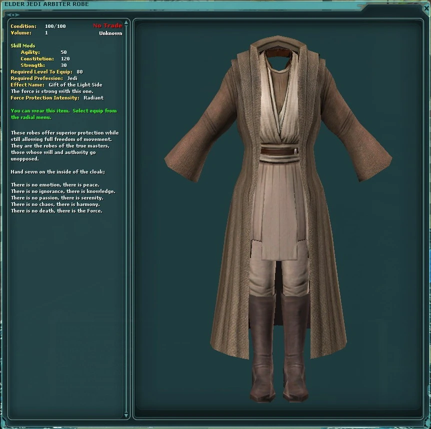 Elder Jedi Arbiter Robe | SWG Wiki | Fandom