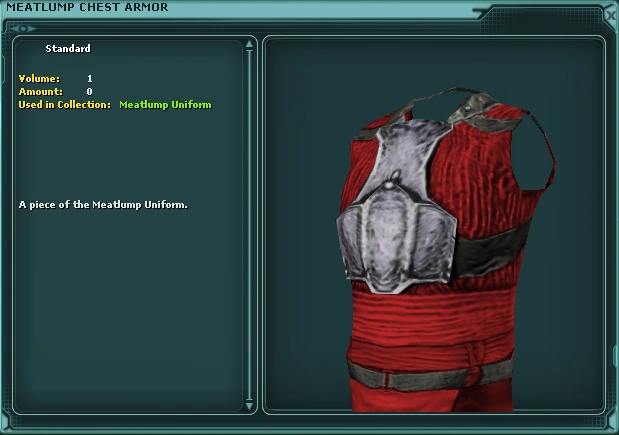 Meatlump Chest Armor | SWG Wiki | Fandom