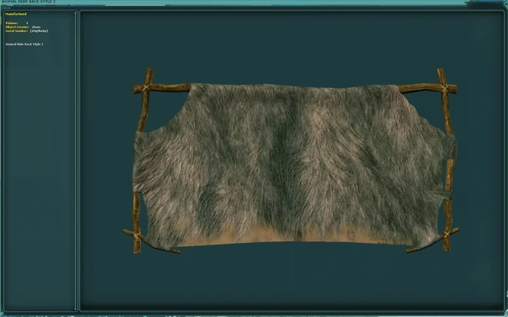 Animal Hide Rack Style 2 Schematic | SWG Wiki | Fandom
