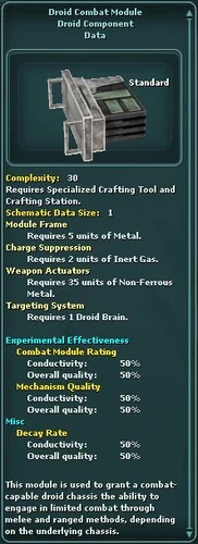 Module - Droid Combat | SWG Wiki | Fandom