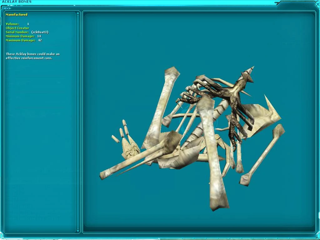 Acklay Bones | SWG Wiki | Fandom