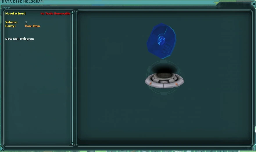 Data Disk Hologram | SWG Wiki | Fandom
