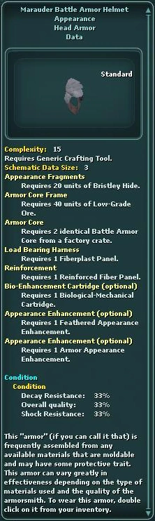 Marauder Battle Armor Helmet Appearance | SWG Wiki | Fandom