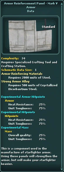 Armor Reinforcement Panel - Mark V | SWG Wiki | Fandom