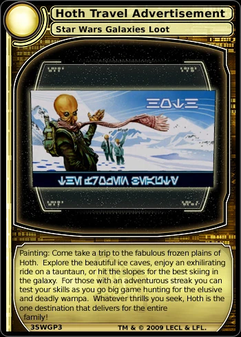 Hoth Travel Advertisement | SWG Wiki | Fandom