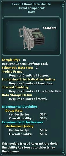 Module - Droid Data 1 | SWG Wiki | Fandom
