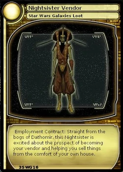 Nightsister Vendor (loot card) | SWG Wiki | Fandom