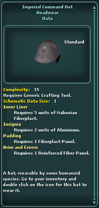 Imperial Command Hat | SWG Wiki | Fandom