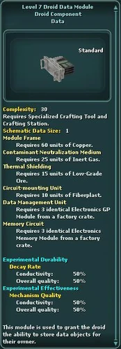 Module - Droid Data 7 | SWG Wiki | Fandom