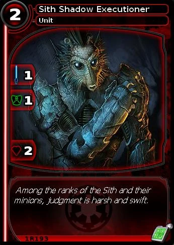 Sith Shadow Executioner (card) | SWG Wiki | Fandom