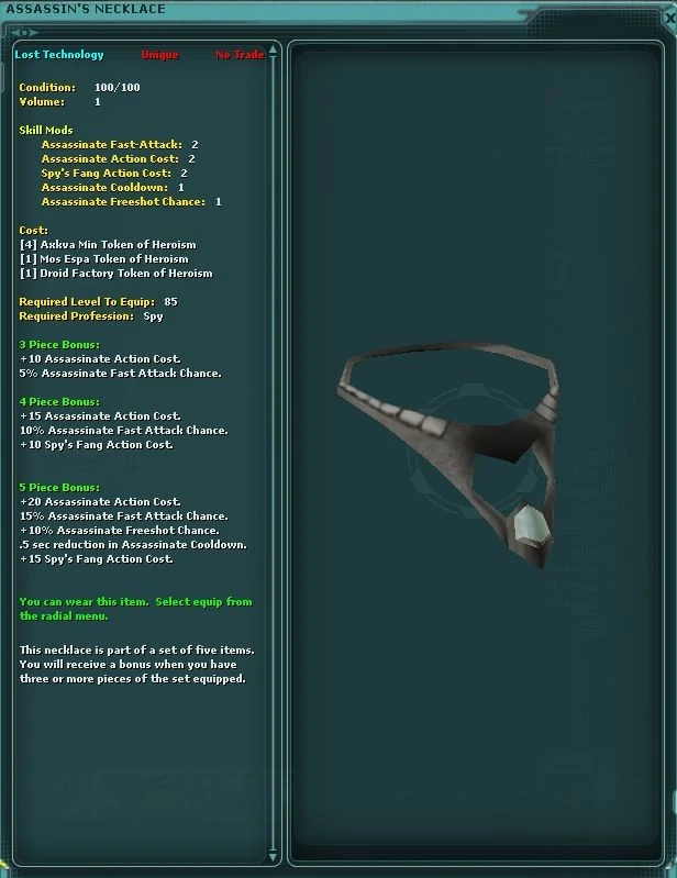 Assassins's set | SWG Wiki | Fandom