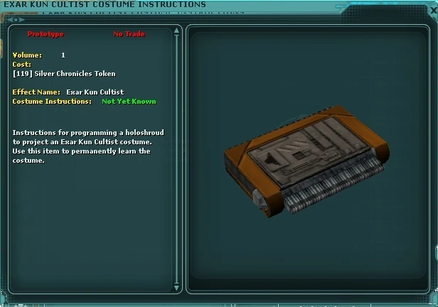 Exar Kun Cultist Costume Instructions | SWG Wiki | Fandom