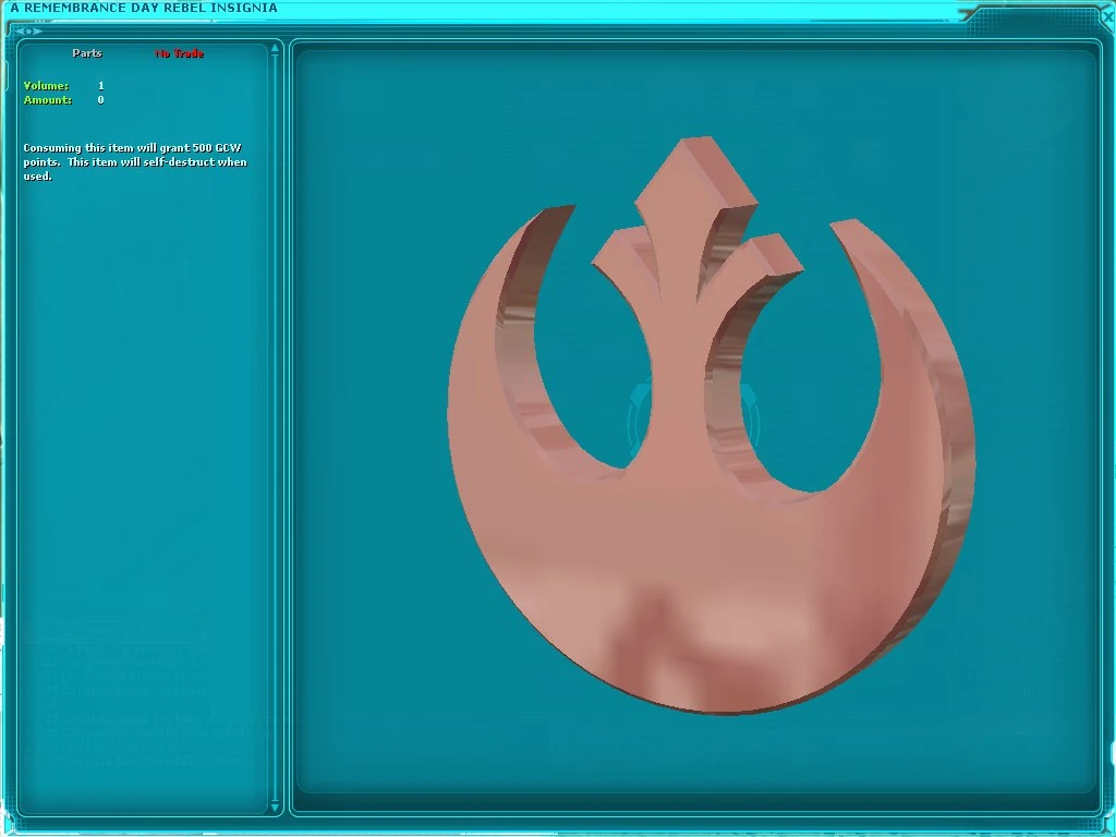 Remembrance Day Rebel Insignia | SWG Wiki | Fandom