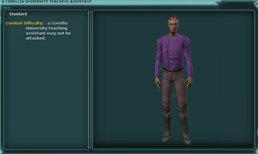 A Corellia University Teaching Assistant | SWG Wiki | Fandom