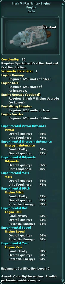 Mark V Starfighter Engine | SWG Wiki | Fandom