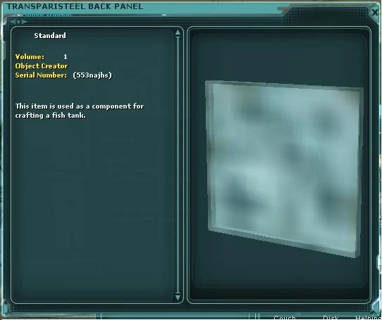 Transparisteel Rear Panel | SWG Wiki | Fandom