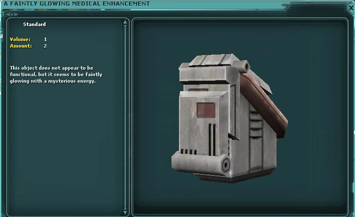 Faintly Glowing Medical Enhancement | SWG Wiki | Fandom