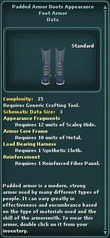 Padded Armor Boots Appearance | SWG Wiki | Fandom